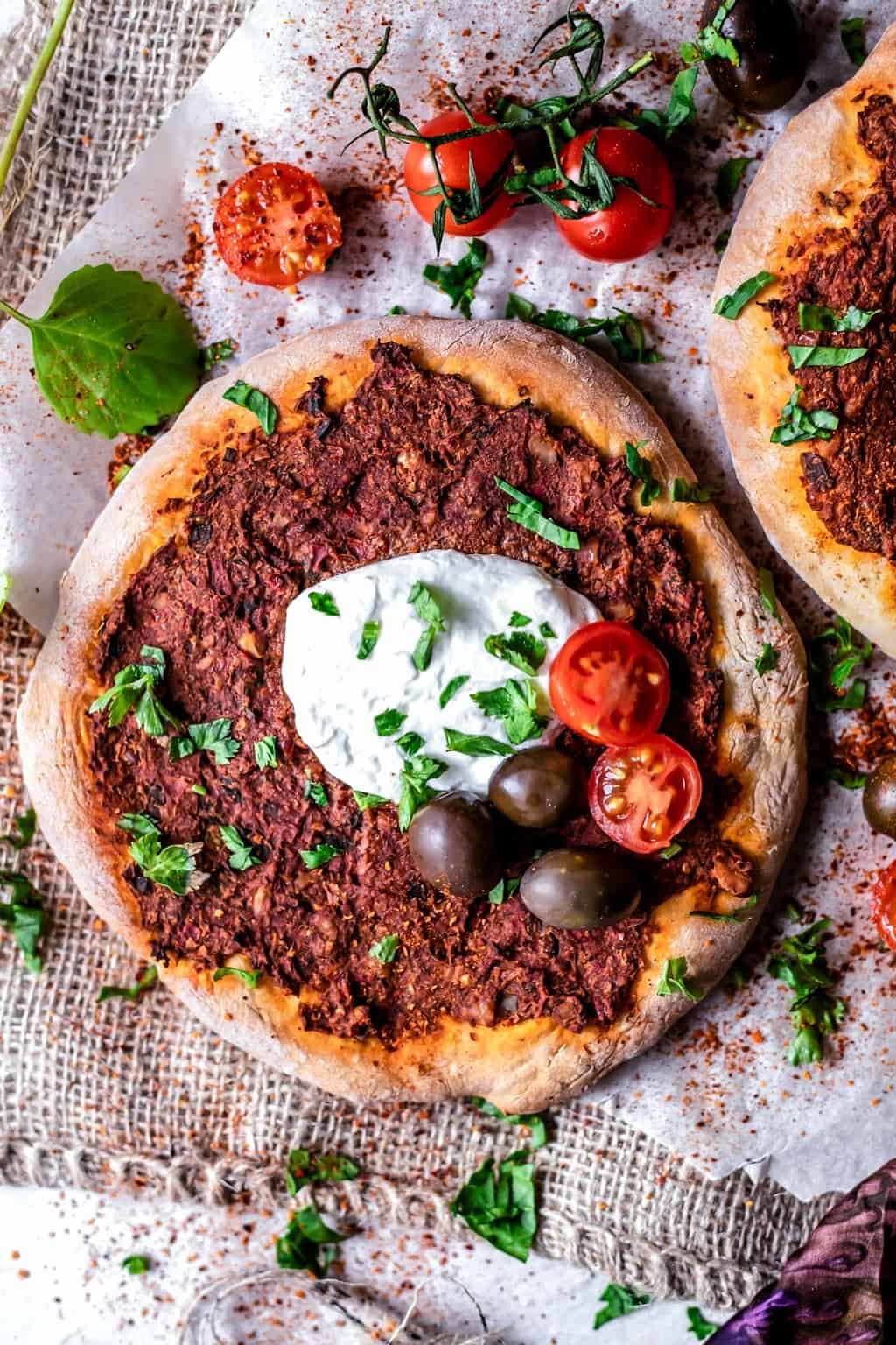 Vegan Turkish Pizza